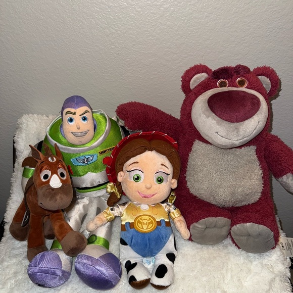 Toys | Toy Story Plush Toy Set Buzz Jessie Bullseye Lotso Plush Bundle ...